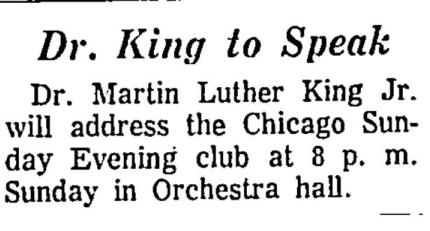 Martin Luther King, Jr., at Orchestra Hall | Chicago Symphony Orchestra