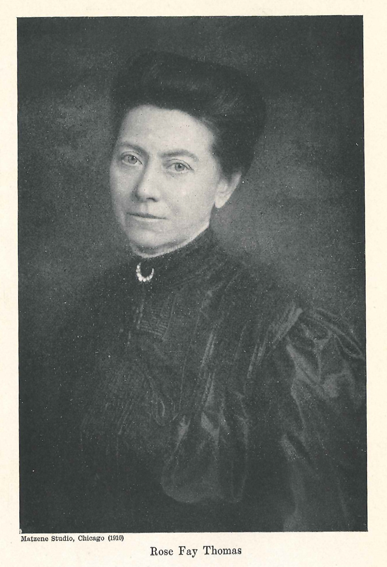 Rose Fay Thomas, My Great-Great-Great-Grandaunt | Chicago Symphony ...