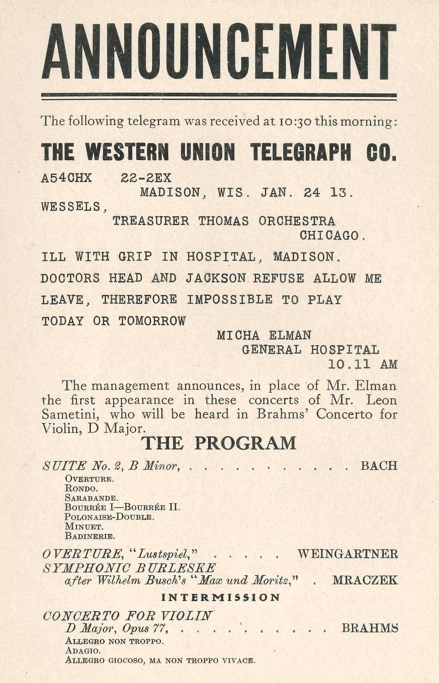 Remembering Leon Sametini | Chicago Symphony Orchestra