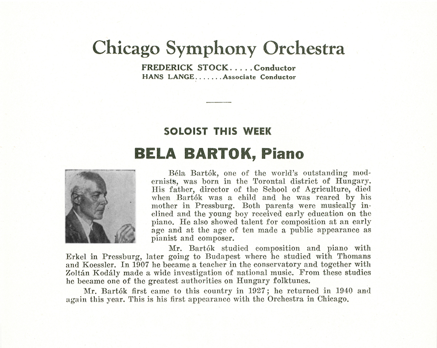 125 Moments: 025 Béla Bartók | Chicago Symphony Orchestra