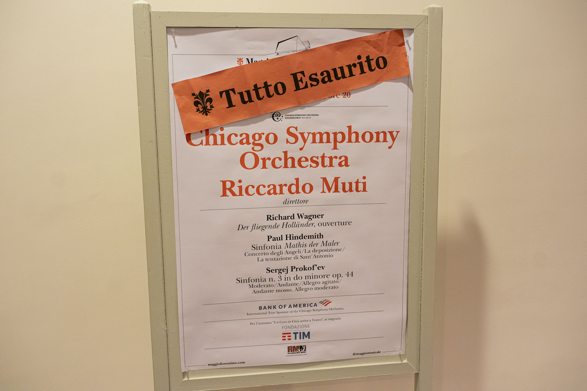 Wherever the CSO goes in Europe, the result is the same: sold out ...