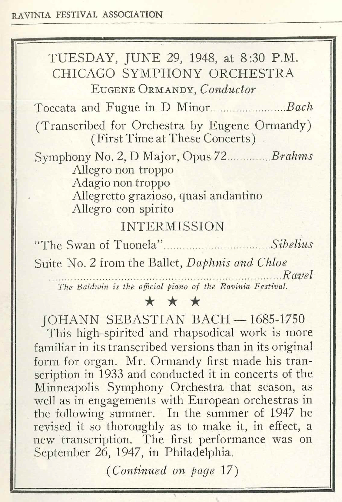 Herseth @ 100: In Pictures Through the Years | Chicago Symphony Orchestra